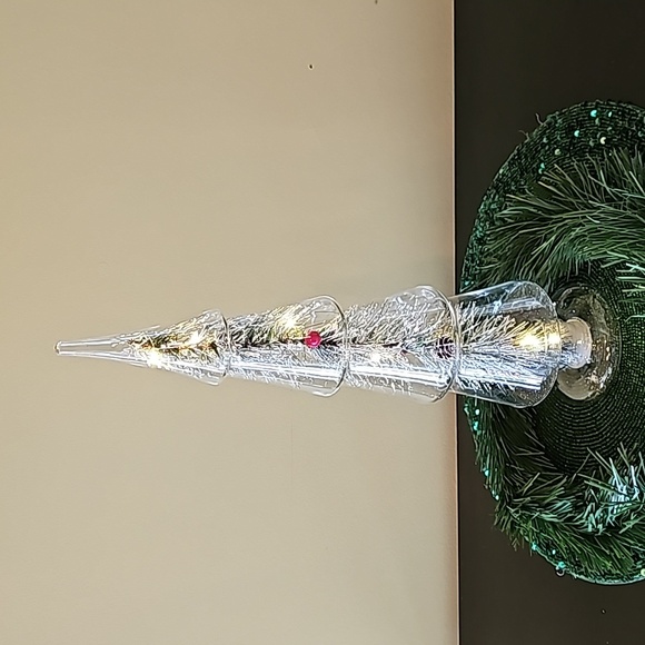 Pier 1 | Holiday | Pier Glass Led Tree | Poshmark